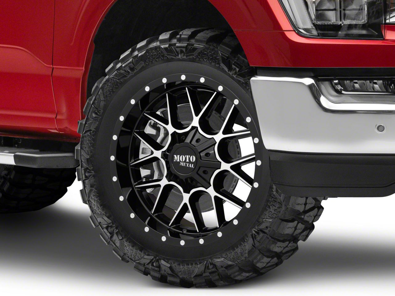Moto Metal F-150 MO986 Siege Gloss Black Machined 6-Lug Wheel; 20x9 ...