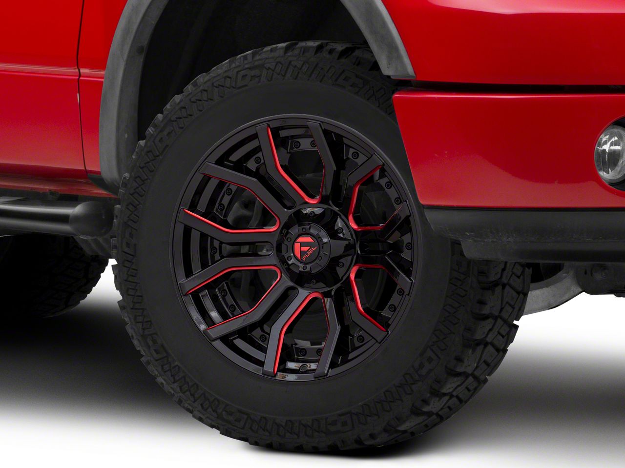 Fuel Wheels F-150 Rage Gloss Black Red Tinted 6-Lug Wheel; 20x10; -18mm ...