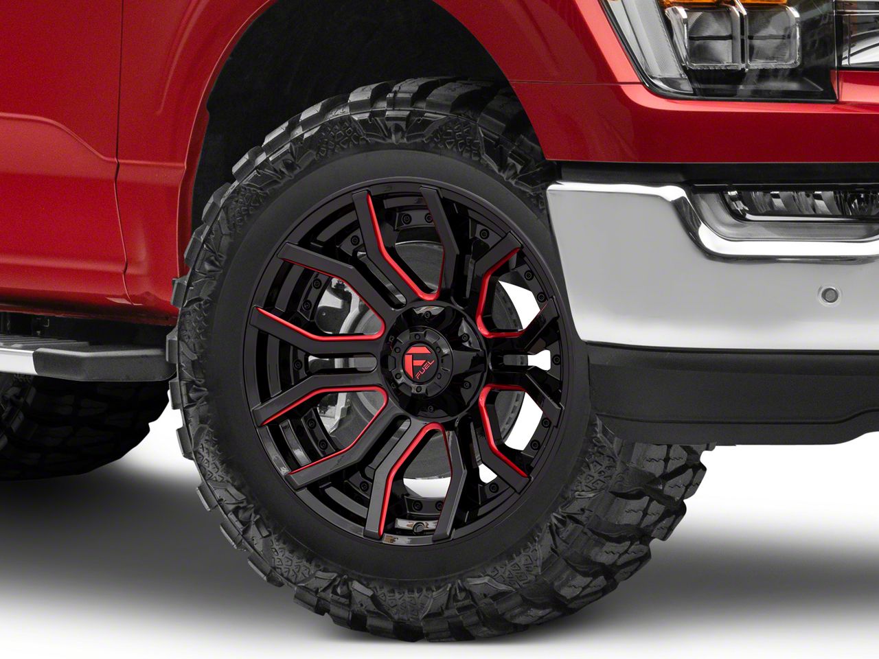 Fuel Wheels F-150 Rage Gloss Black Red Tinted 6-Lug Wheel; 20x10; -18mm ...