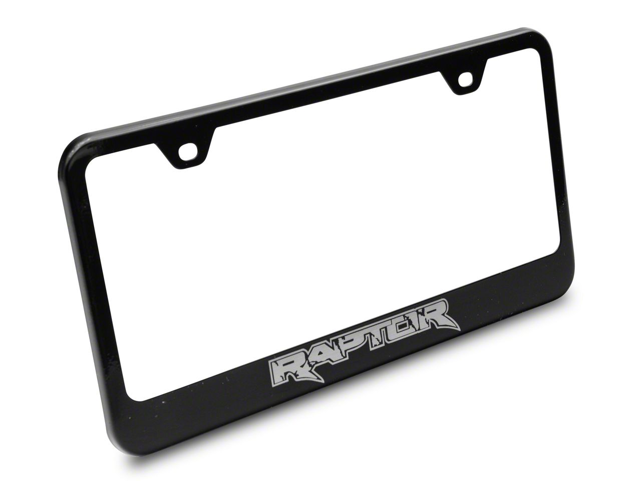 F-150 Raptor License Plate Frame; Black (Universal Fitment)