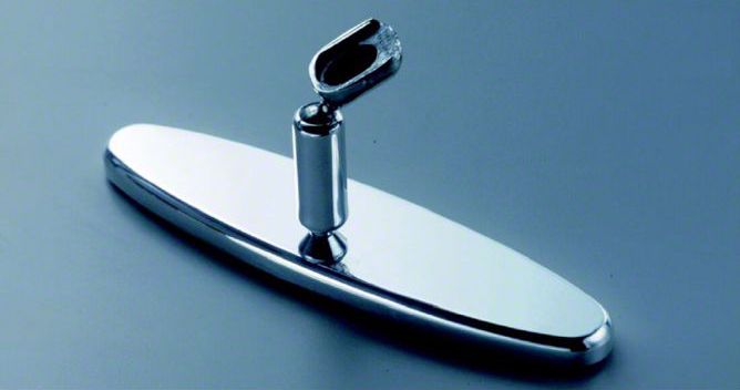 Sierra 1500 8-Inch Oval Mirror; Brushed (Universal; Some Adaptation May ...