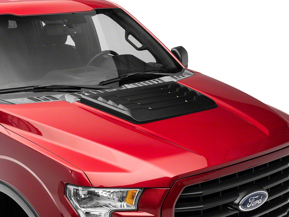 MP Concepts Hood Scoop; Matte Black (15-20 F-150, Excluding Raptor ...