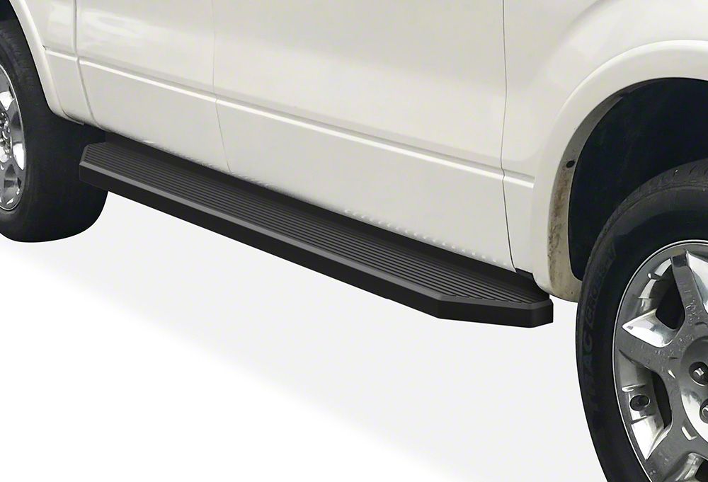 F-150 H-Style Running Boards; Black (09-14 F-150 SuperCrew)