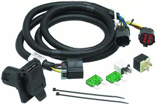 Jeep Wrangler 4-Flat OE Tow Package to 7 Way Connector Assembly; 7-Foot