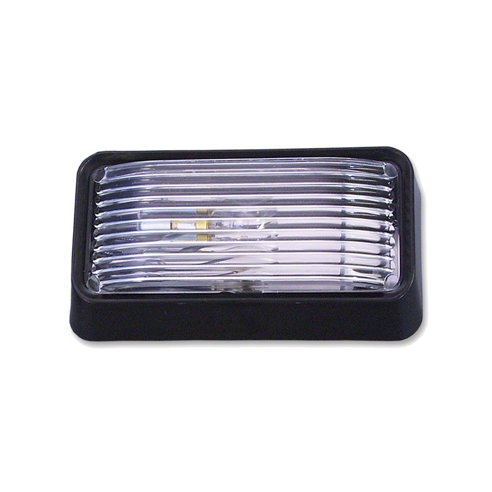 Tacoma Porch Light 78; Clear Lens with Black Base