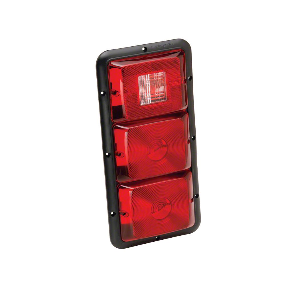 Tundra Trailer Tail Light 84; Recessed Triple Vertical Red, Red, Backup ...