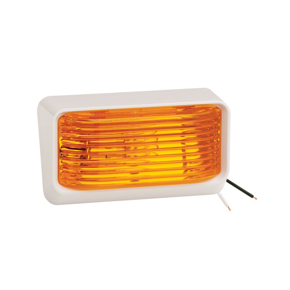 Tundra Porch Light 78; Amber Lens with Ash White 5 Base