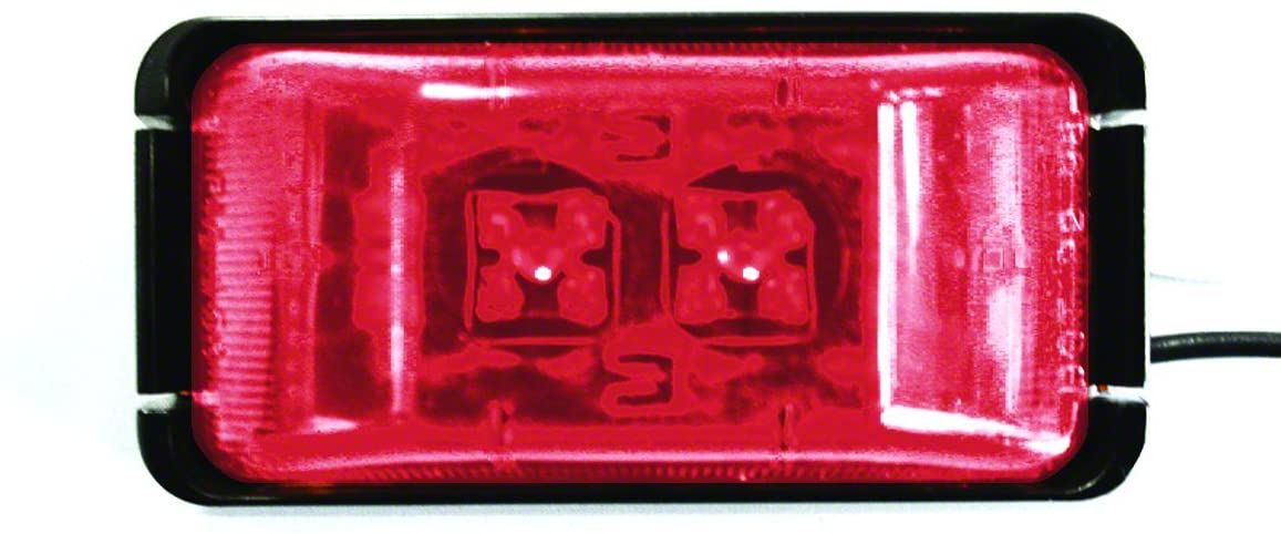 Jeep Gladiator Trailer Light; Red 2-Inch LED Rectangular Marker ...