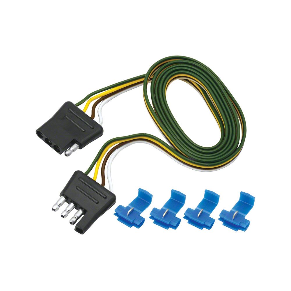 Tacoma 4-Flat Connector Harness; Loop; 60-Inch Long; Includes Wire Taps ...