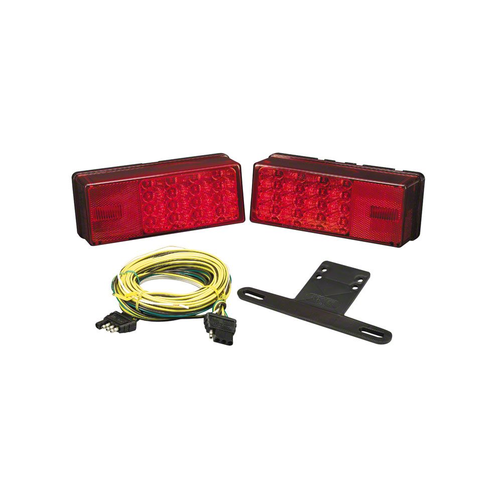 Jeep Wrangler Trailer Light Kit LED; For Over 80-Inch Wide Trailer; 3 X ...
