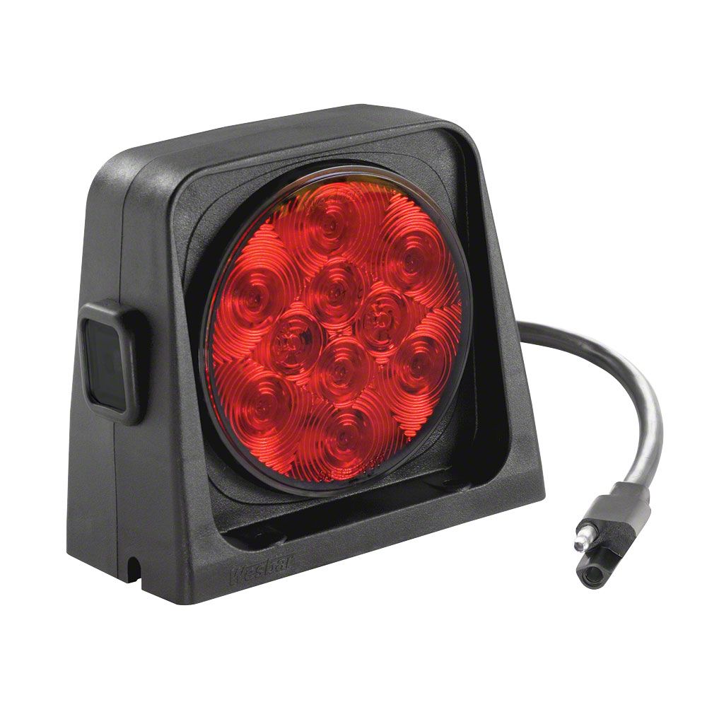 Tacoma Single Agricultural LED Light; Red and Black - Free Shipping