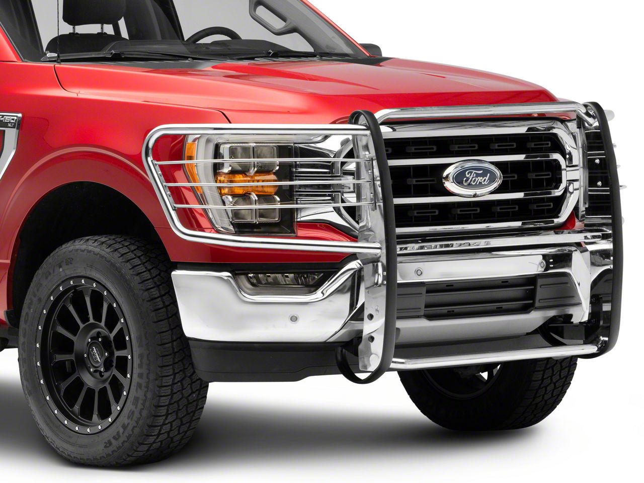 F-150 Grille Guard; Stainless Steel (21-22 F-150, Excluding Diesel ...