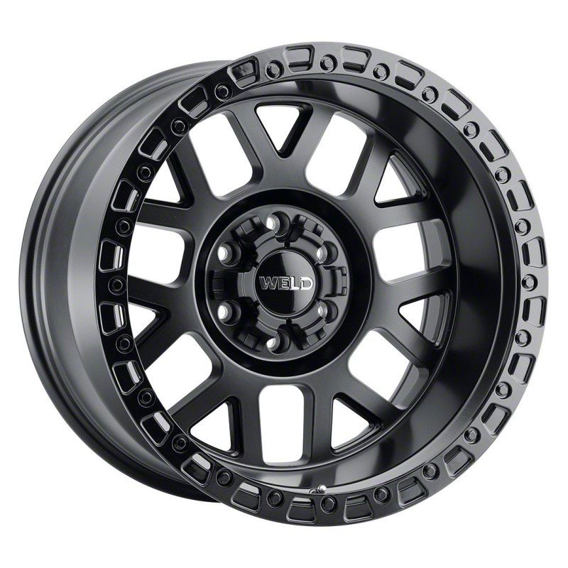 Weld Off-Road Sierra 1500 Cinch Satin Black 6-Lug Wheel; 20x9; 20mm ...