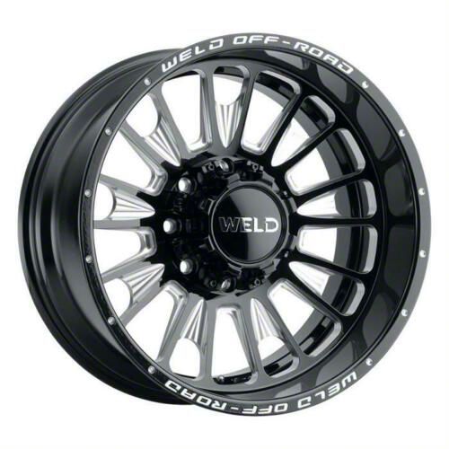 Weld Off-Road Silverado 1500 Scorch Gloss Black Milled 6-Lug Wheel ...