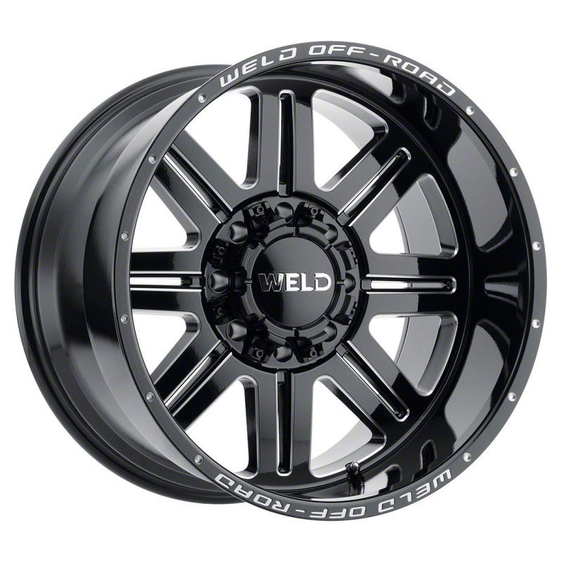Weld Off-Road Tacoma Chasm Gloss Black Milled 6-Lug Wheel; 18x10; -18mm ...