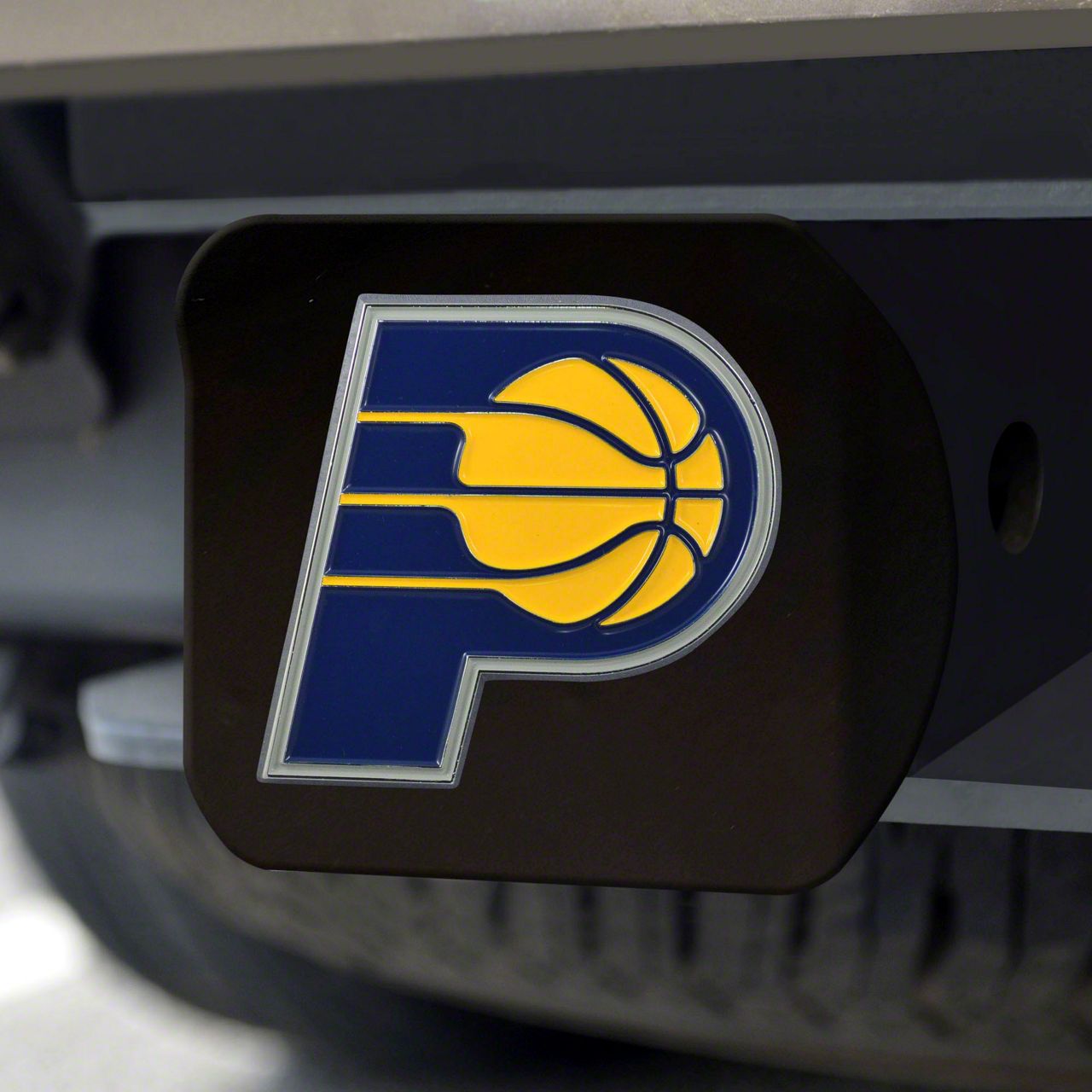 Jeep Gladiator Hitch Cover with Indiana Pacers Logo; Blue (Universal ...