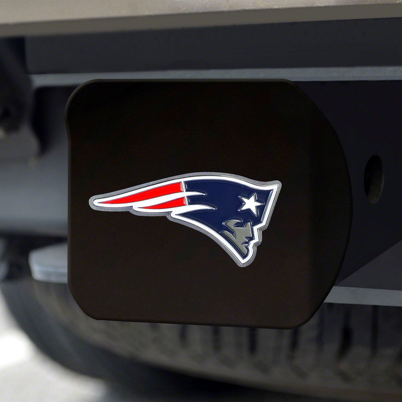 Jeep Gladiator Hitch Cover with New England Patriots Logo; Blue ...