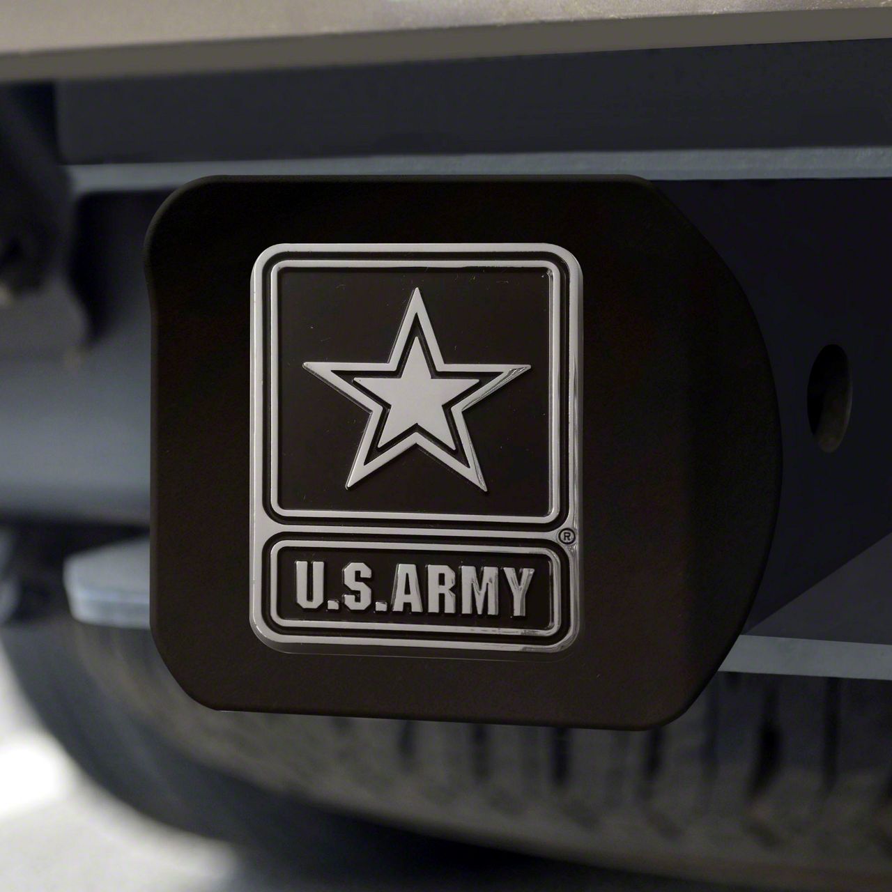 Tundra Hitch Cover with U.S. Army Logo; Gray (Universal; Some ...