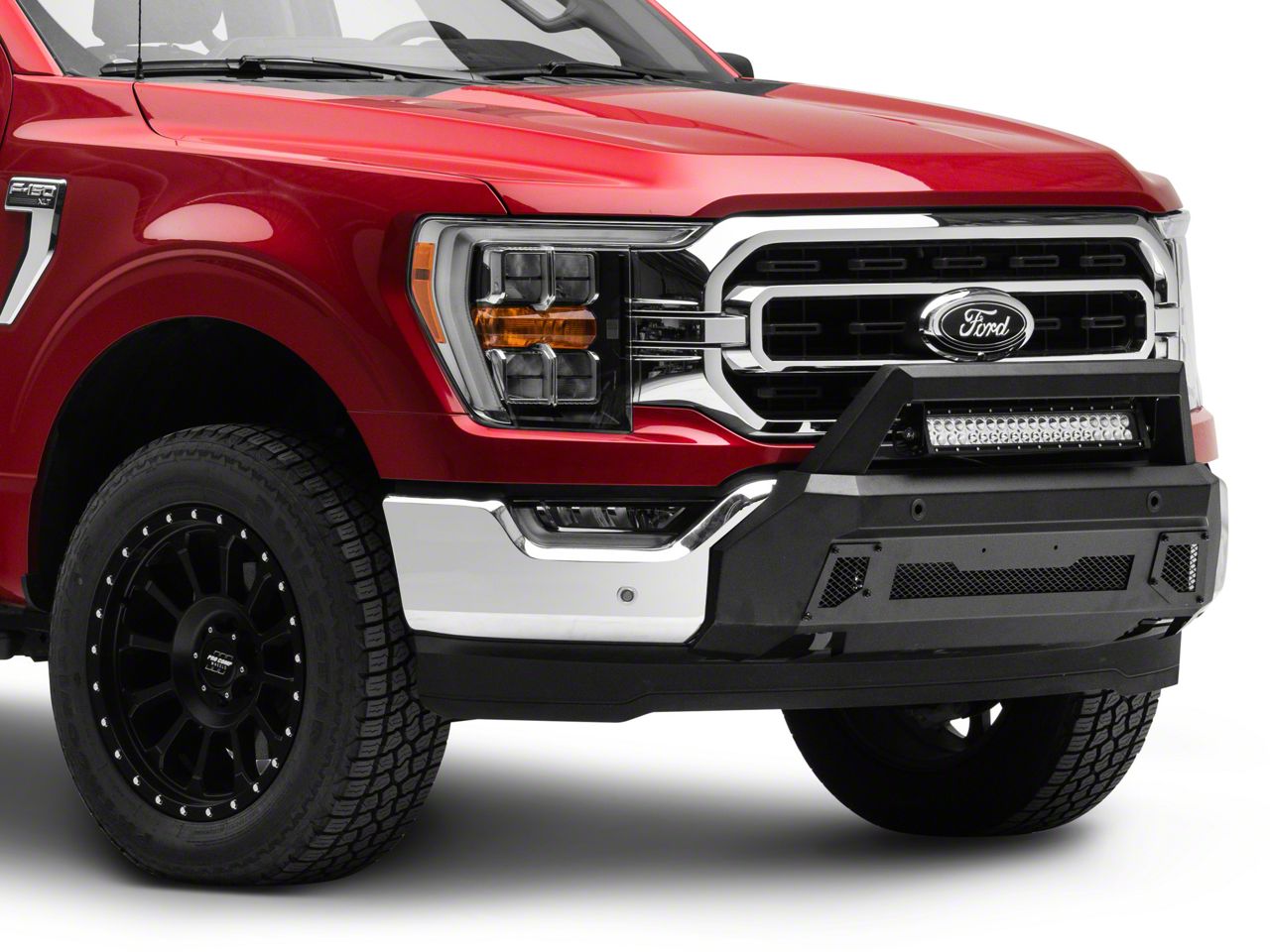 Barricade F-150 HD Stubby Front Bumper with 20-Inch LED Light Bar ...