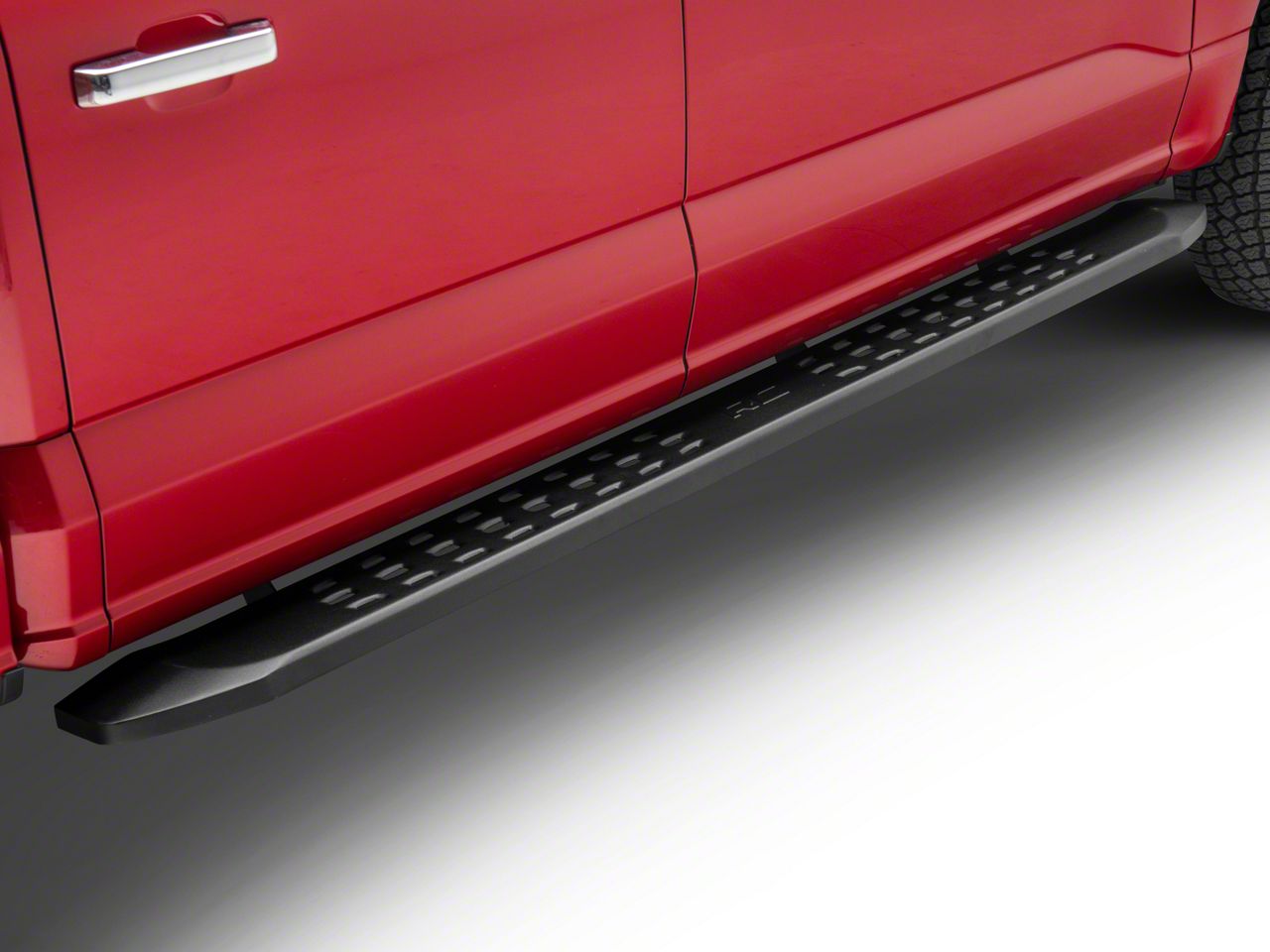 Rough Country F-150 RPT2 Running Boards; Matte Black 44005 (15-22 F-150 ...