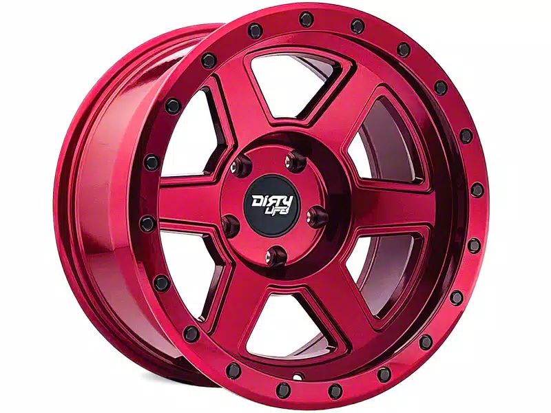 Dirty Life F-150 Compound Crimson Candy Red 6-Lug Wheel; 17x9; -12mm ...