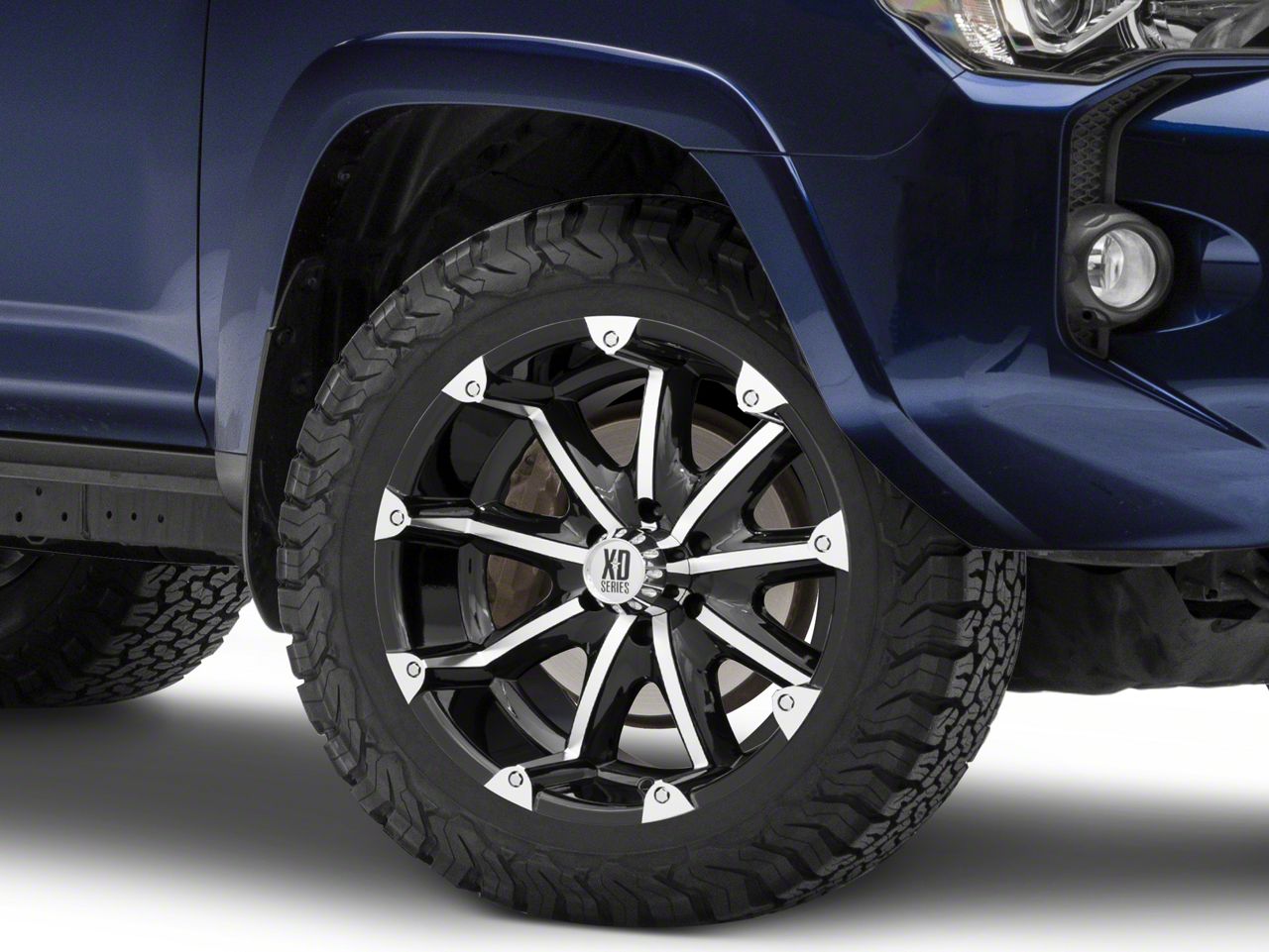 XD Toyota 4-Runner Badlands Gloss Black Machined 6-Lug Wheel; 20x9 ...