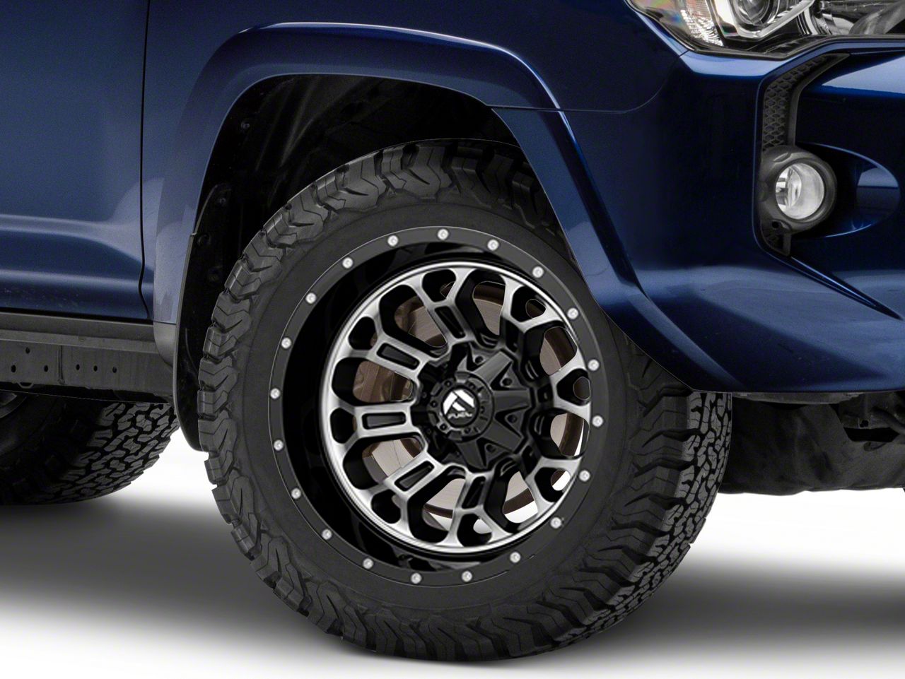 Fuel Wheels Toyota 4-Runner Crush Matte Black Machined 6-Lug Wheel ...
