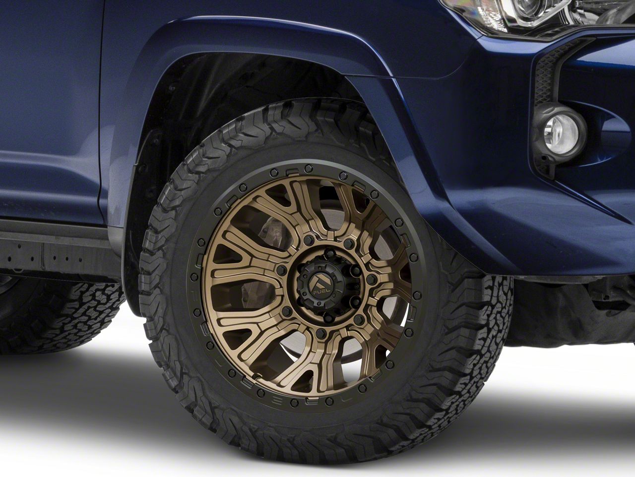 Fuel Wheels Toyota 4-Runner Traction Matte Bronze with Black Ring 6-Lug ...
