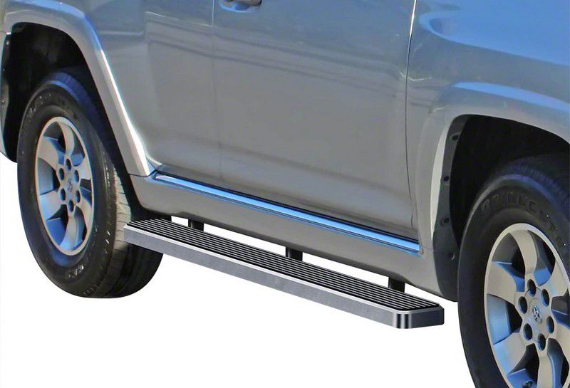 Toyota 4-Runner 5-Inch iStep Running Boards; Hairline Silver (10-13 ...
