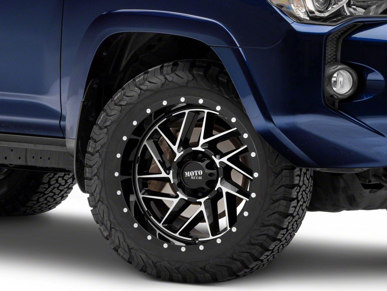 Moto Metal Toyota 4-Runner MO985 Breakout Gloss Black Machined 6-Lug ...