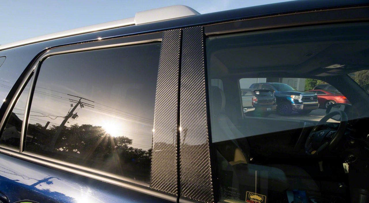 Toyota 4-Runner Door Pillar Accent Trim; Domed Carbon Fiber (07-24 ...
