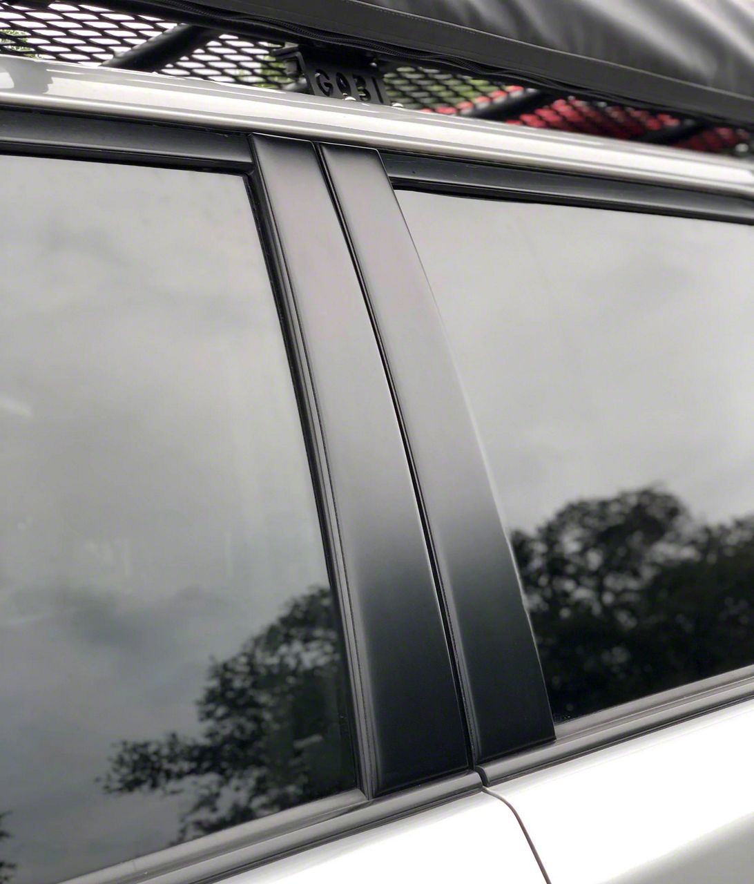 Toyota 4-Runner Door Pillar Accent Trim; Matte Black (07-24 4Runner ...