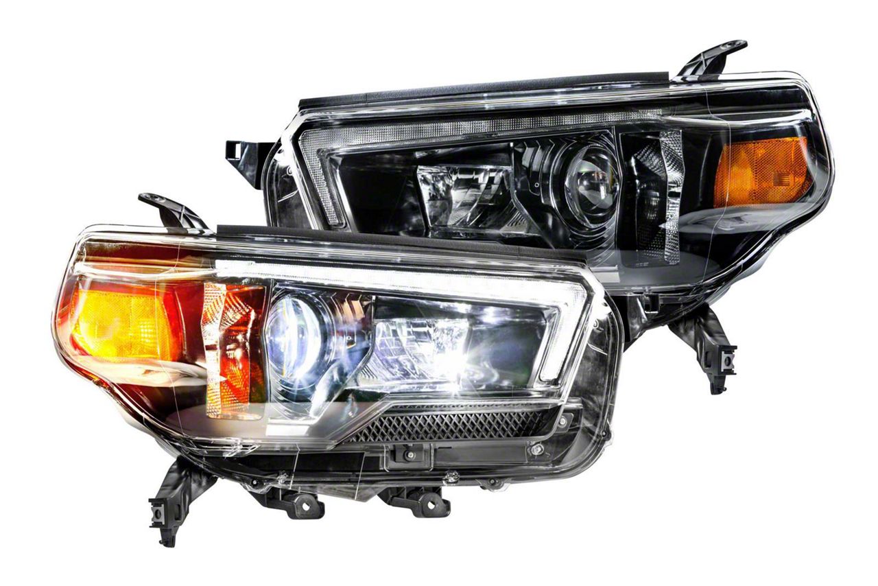 Morimoto Toyota 4-Runner XB Hybrid LED Headlights; Black Housing; Clear ...