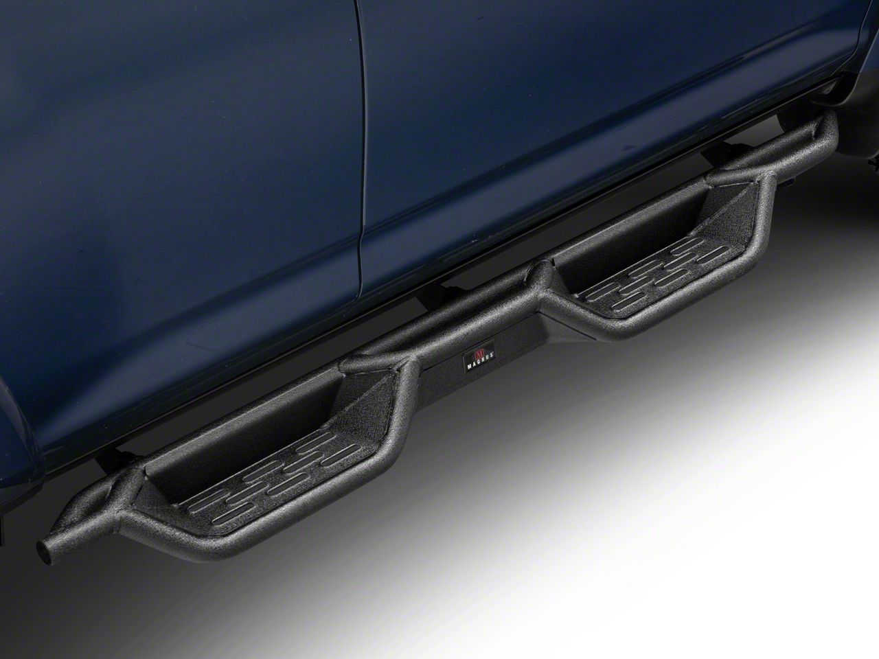 Toyota 4-Runner Round Tube Drop Style Nerf Side Step Bars; Black (10-24 ...