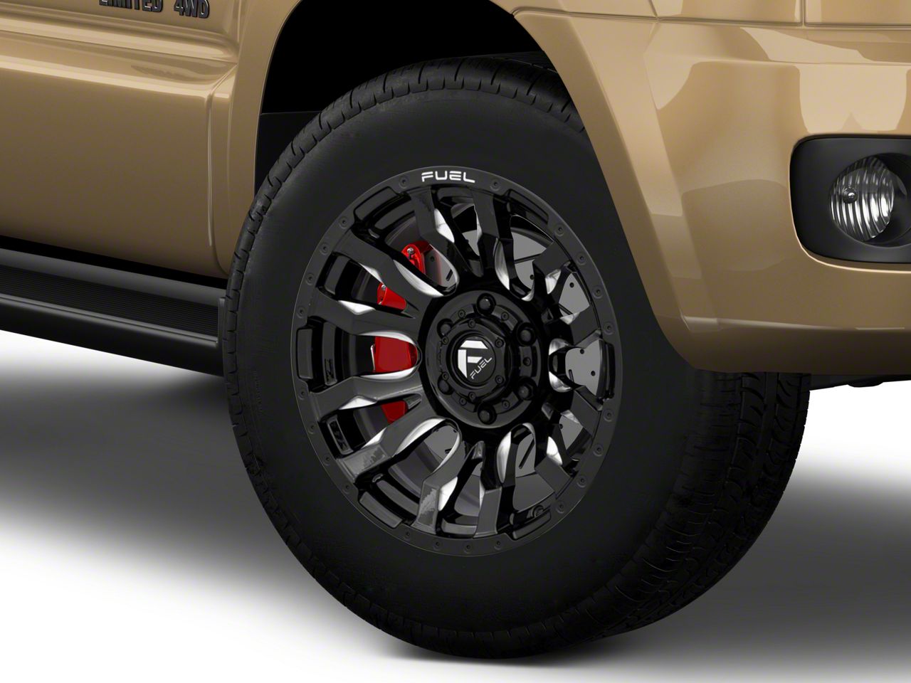 Fuel Wheels Toyota 4-Runner Blitz Gloss Black Milled 6-Lug Wheel; 18x9 ...