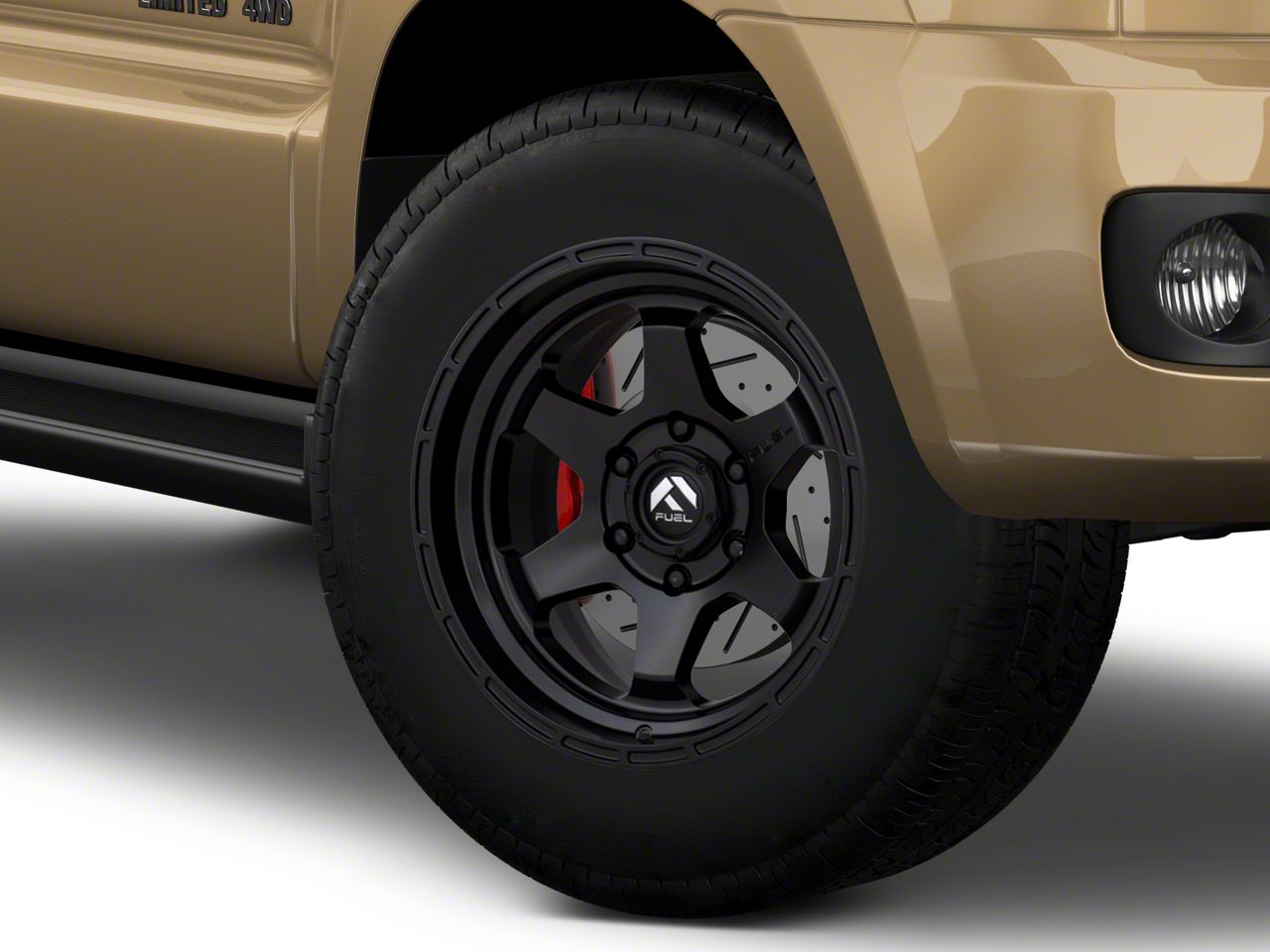 Fuel Wheels Toyota 4-Runner Shok Matte Black 6-Lug Wheel; 17x10; -18mm ...