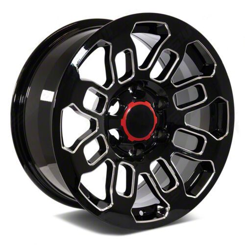 Factory Style Wheels Tacoma Pro Style Gloss Black Milled 6-Lug Wheel ...
