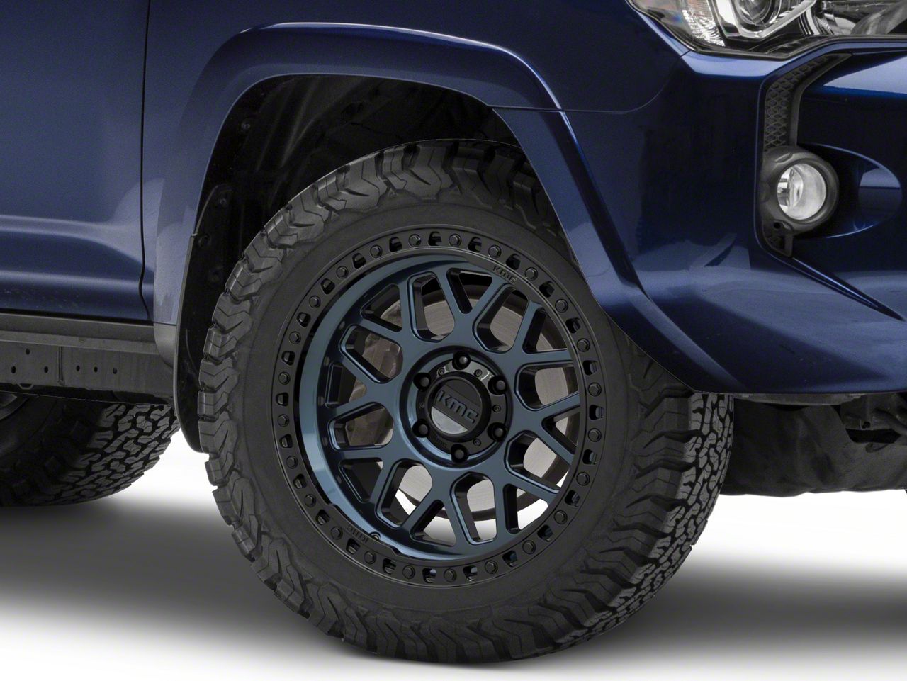 KMC Toyota 4-Runner GRS Midnight Blue with Gloss Black Lip 6-Lug Wheel ...