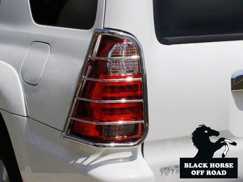 Toyota 4-Runner Tail Light Guards; Stainless Steel (03-09 4Runner ...