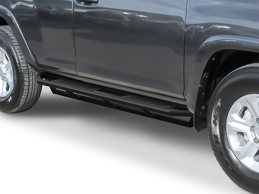 Toyota 4-Runner Rocker Armor Side Step Bars; Matte Black (17-24 4Runner ...