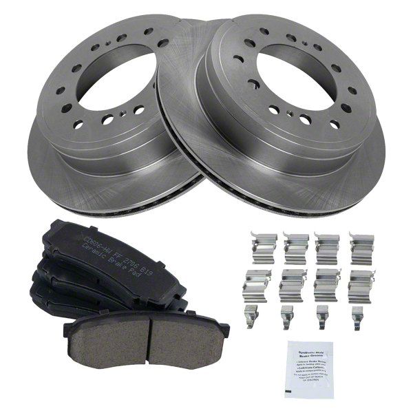 Toyota 4-Runner Ceramic Performance 6-Lug Brake Rotor and Pad Kit; Rear ...