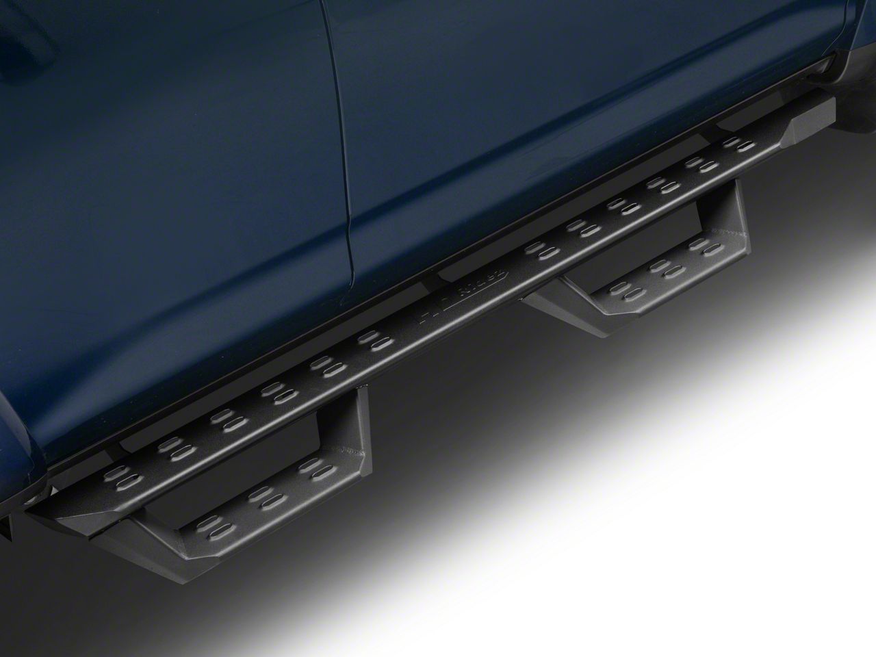 Toyota 4-Runner Drop Style Door to Door Nerf Side Step Bars; Black (10 ...