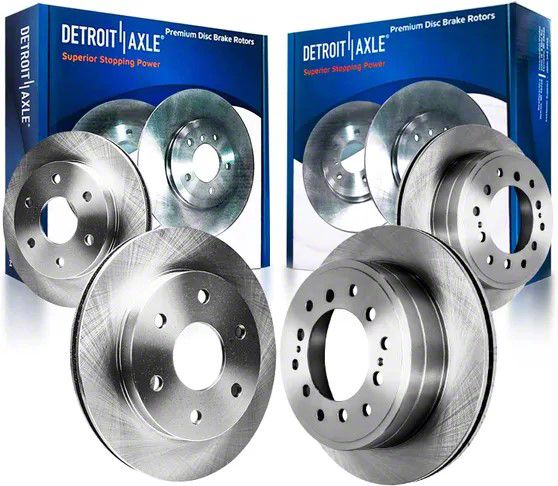 Toyota 4-Runner Vented 6-Lug Rotors; Front and Rear (03-09 4Runner w ...