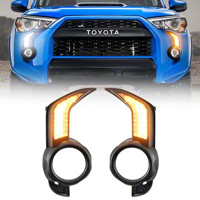 Toyota 4-Runner LED Sequential Fog Light Bezel Kit with Turn Signals ...