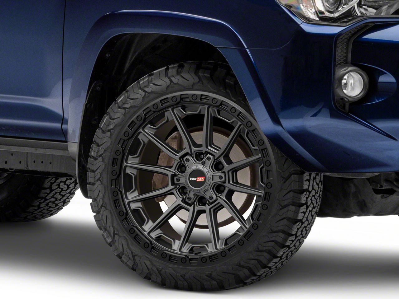 Vortek Off-Road Toyota 4-Runner VRT-601 Matte Titanium with Black Bead ...