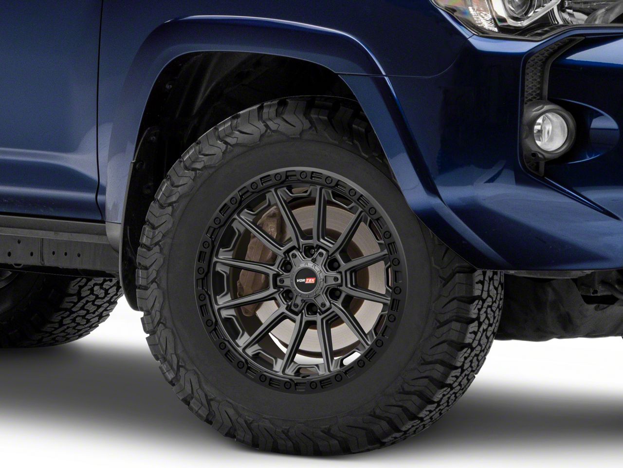 Vortek Off-Road Toyota 4-Runner VRT-601 Matte Titanium with Black Bead ...