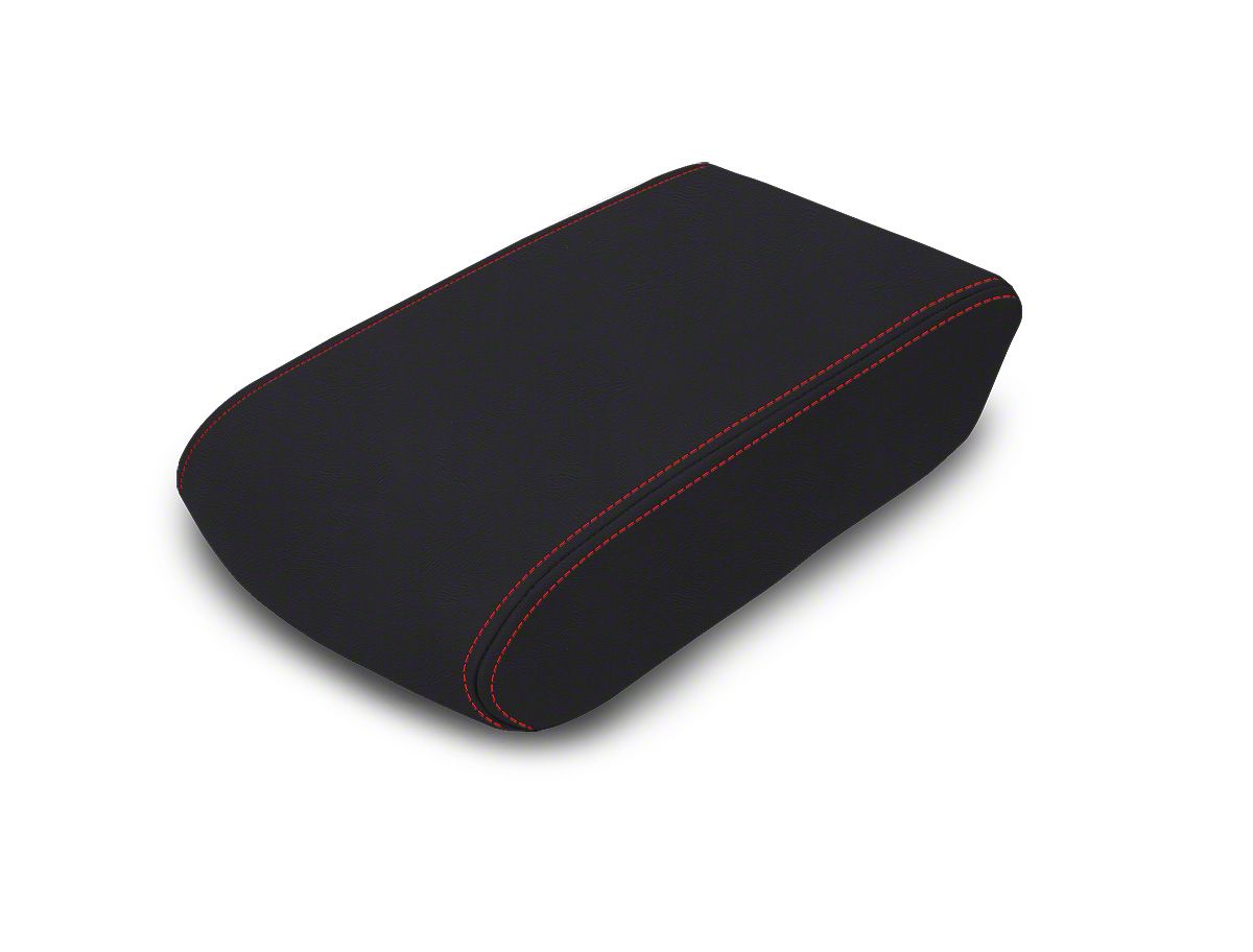 PRP Toyota 4-Runner Center Console Cover; Black with Red Stitching B106 ...