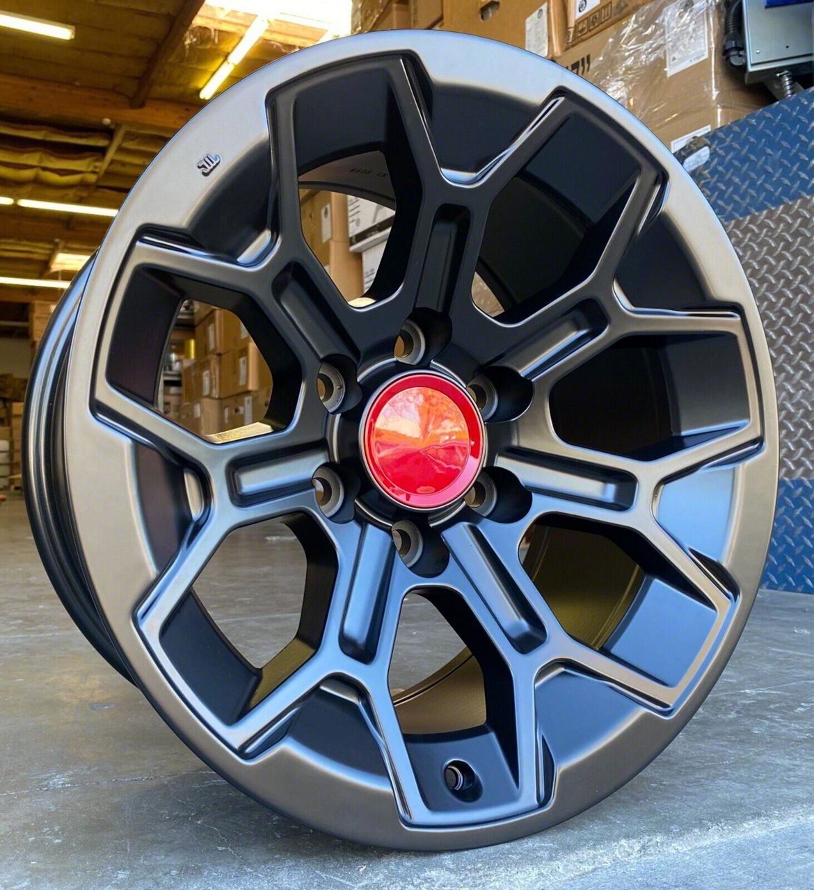 Toyota 4-Runner TR8 Matte Black 6-Lug Wheel; 17x9; 0mm Offset (10-24 ...
