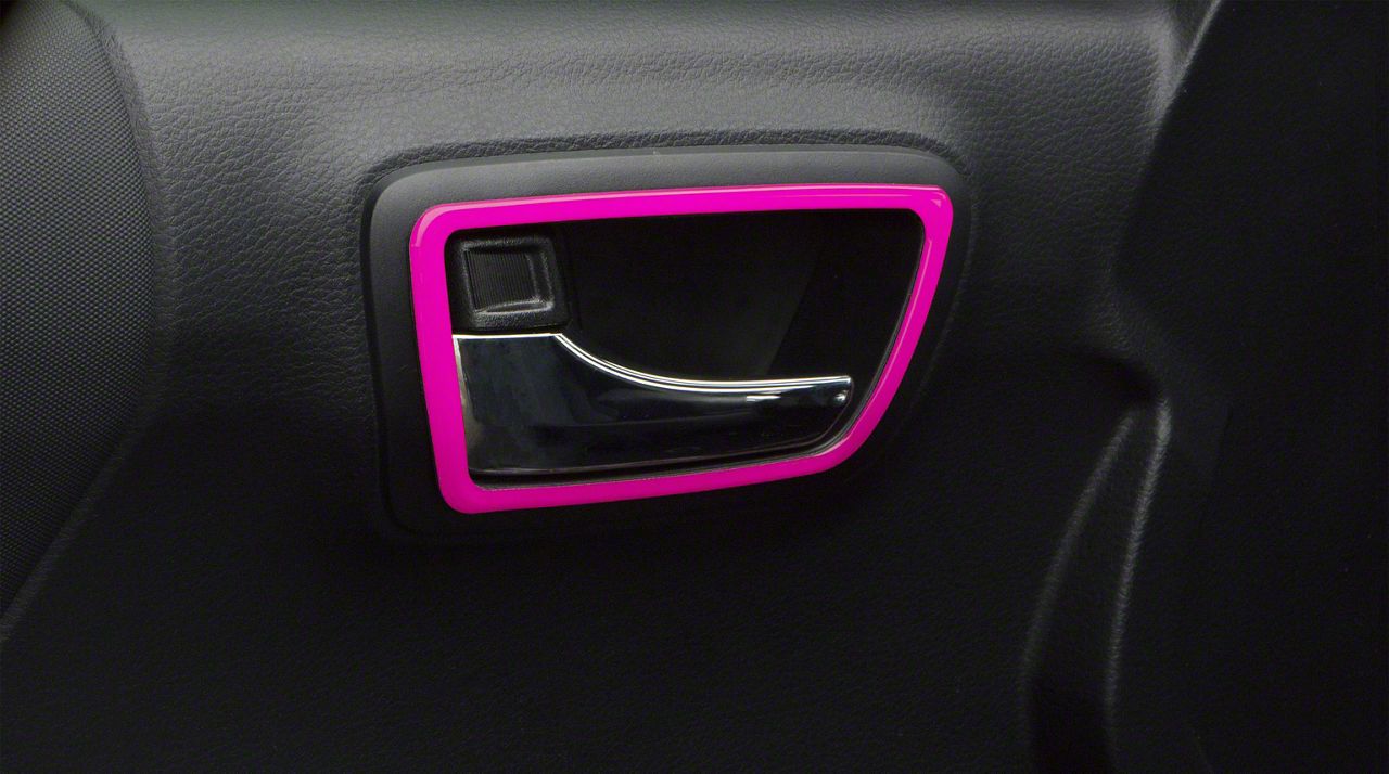 Hot Pink Car Interior