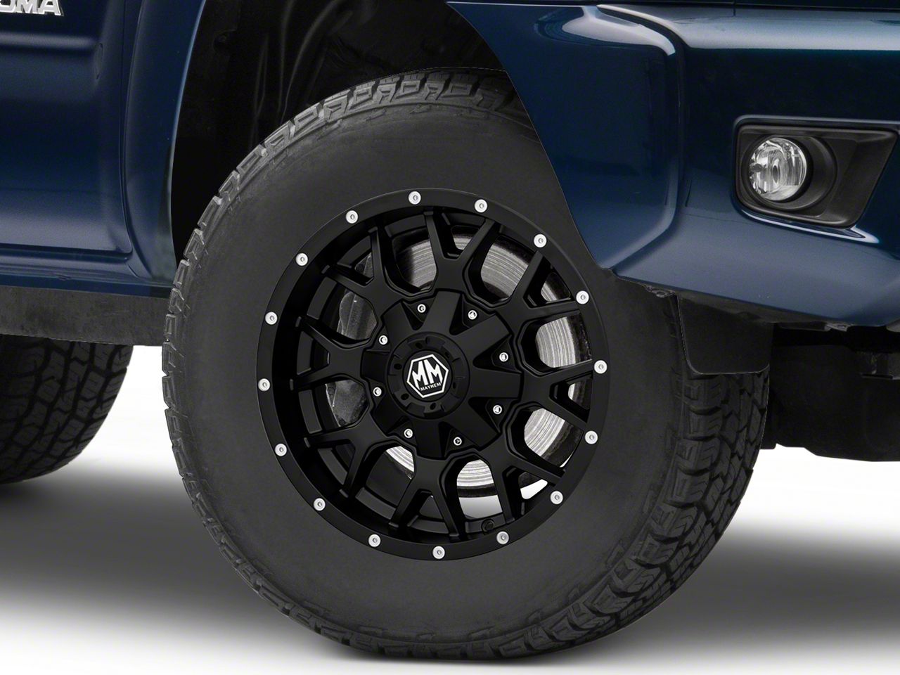 Mayhem Wheels Toyota 4-Runner Warrior Matte Black 6-Lug Wheel; 17x9 ...